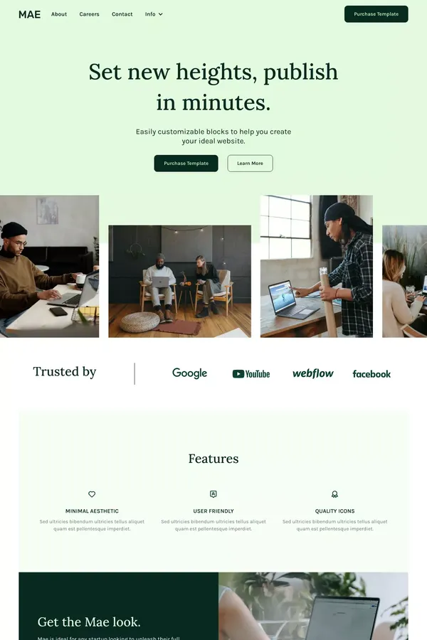 Syntro - Webflow SaaS Website Template on Landbook - get inspired by template design and more