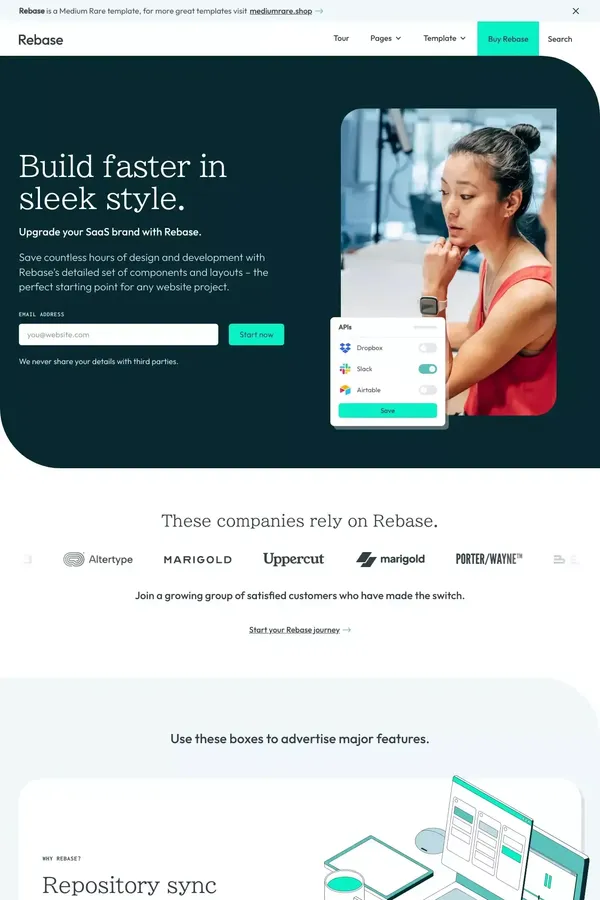Acelia - Webflow Ecommerce website template on Landbook - get inspired by template design and more