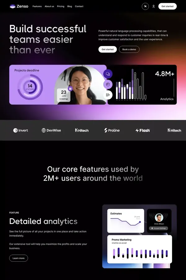 Artifact - Webflow E-Commerce Website Template on Landbook - get inspired by template design and ...