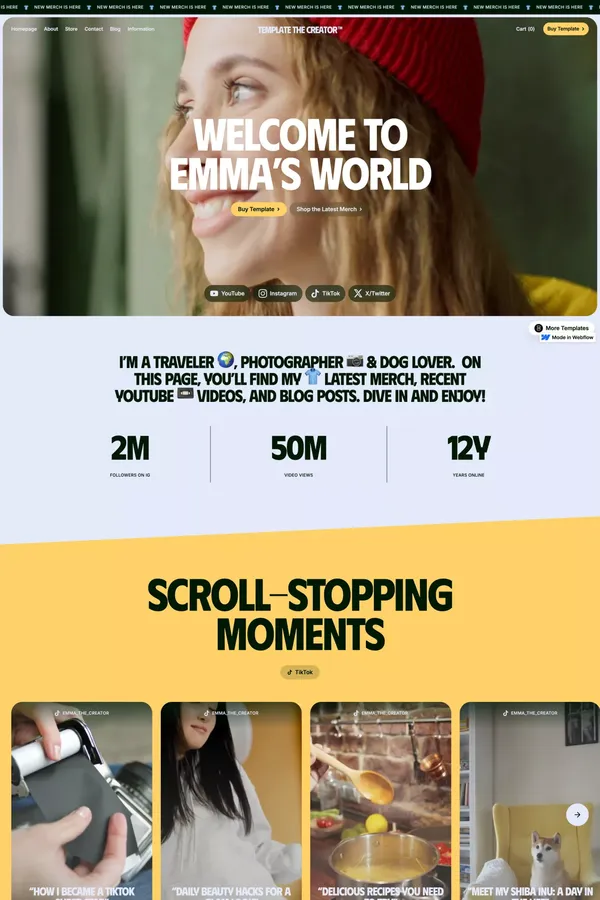 Harvestra - Webflow Website Template on Landbook - get inspired by template design and more