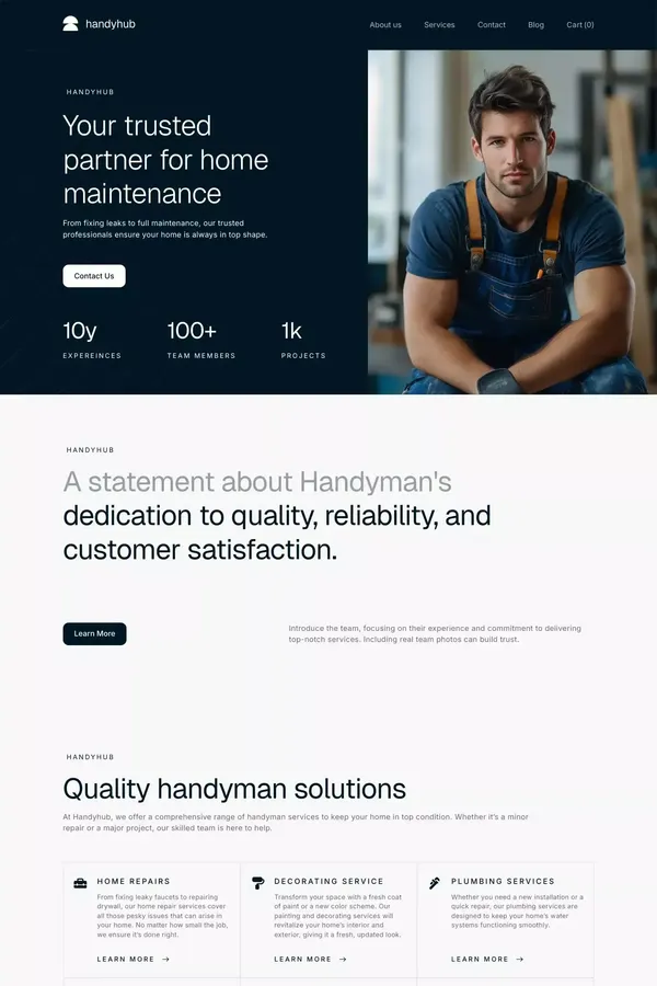 Katana - Webflow HTML Website Template on Landbook - get inspired by template design and more