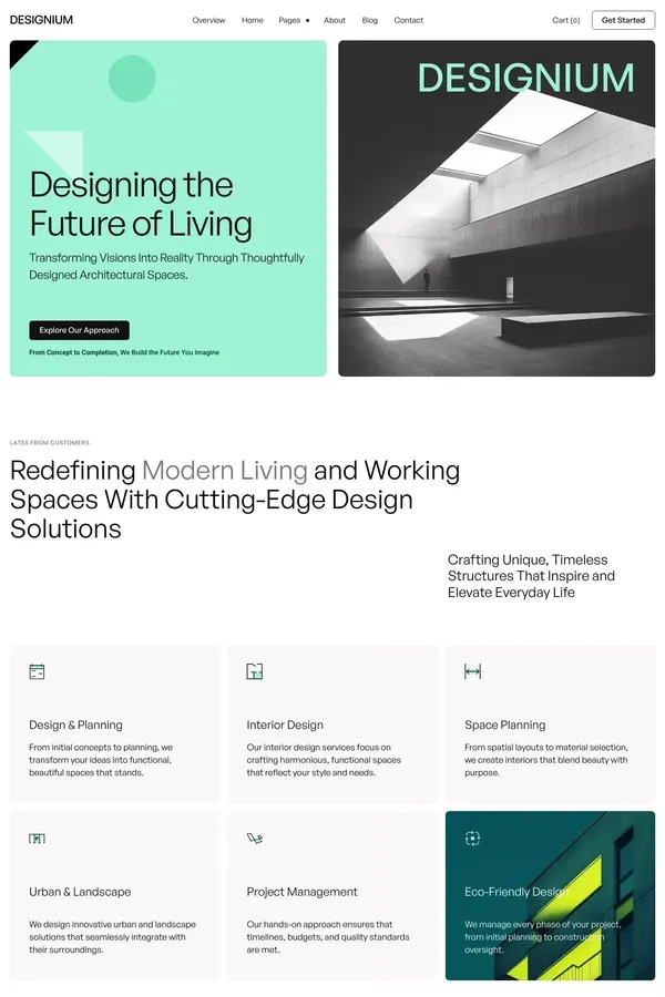 Katana - Webflow HTML Website Template on Landbook - get inspired by template design and more