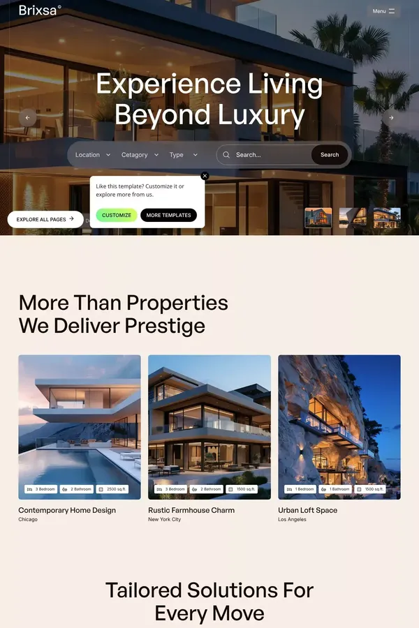 Katana - Webflow HTML Website Template on Landbook - get inspired by template design and more