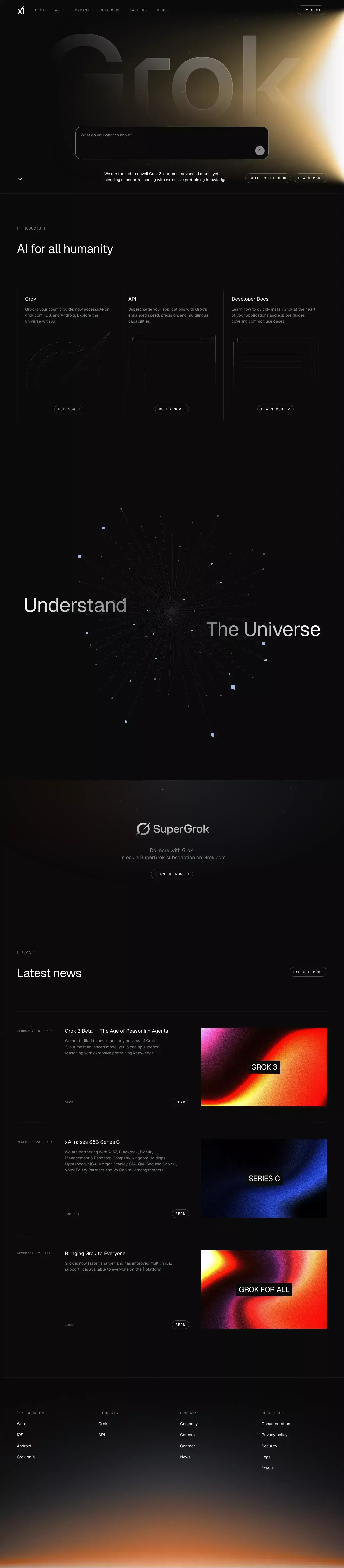 xAI: Welcome on Landbook - get inspired by landing design and more