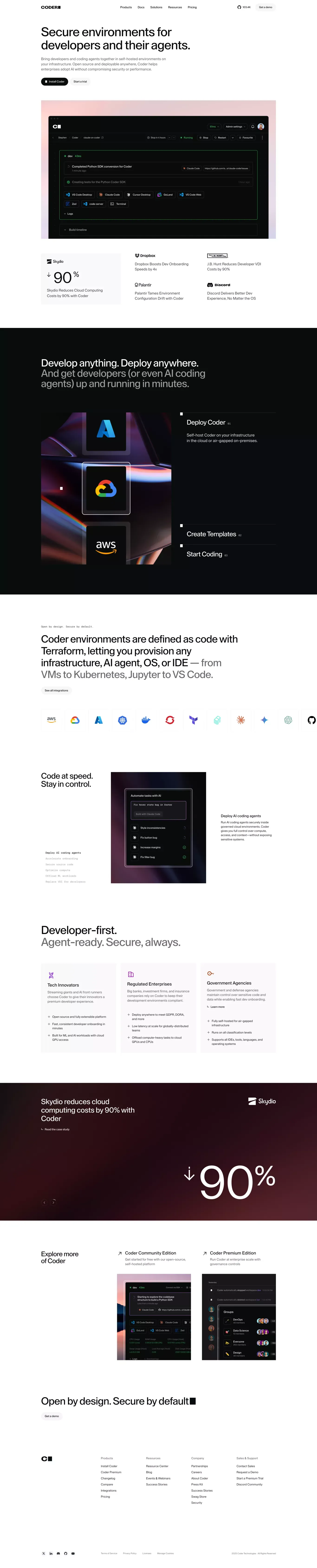 Coder | Cloud Development Environment: Remote & Self Hosted on Landbook ...