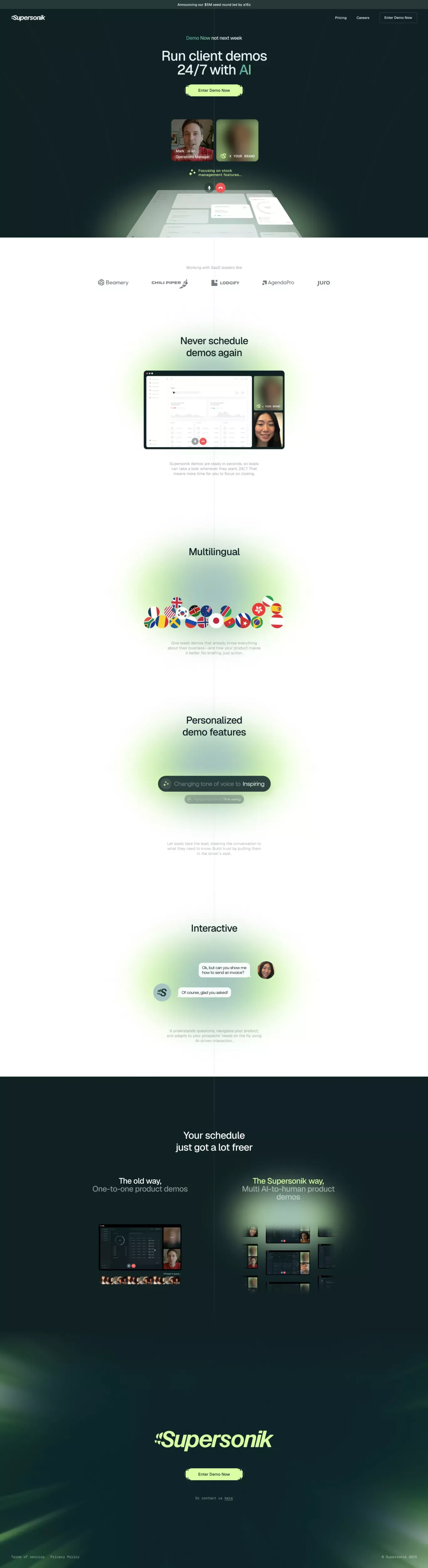 Supersonik | Run client demos 24/7 with AI on Landbook - get inspired ...