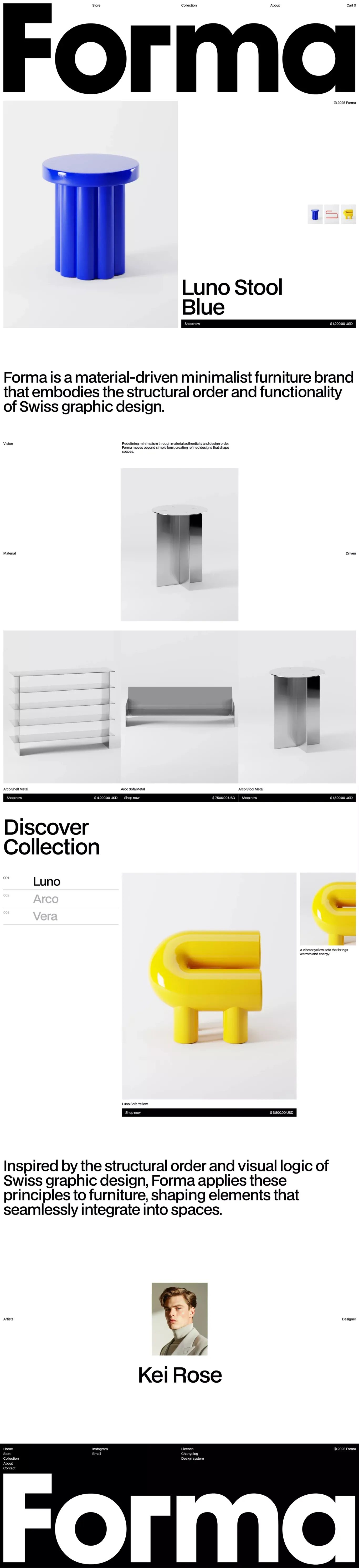 Forma - Webflow HTML website template on Landbook - get inspired by template design and more