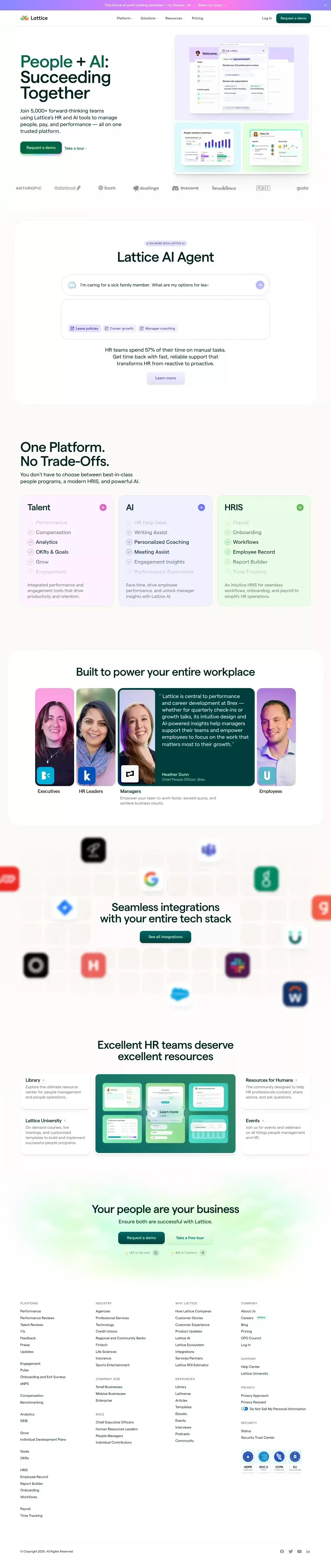 Lattice | The HR platform that people love on Landbook - get inspired ...