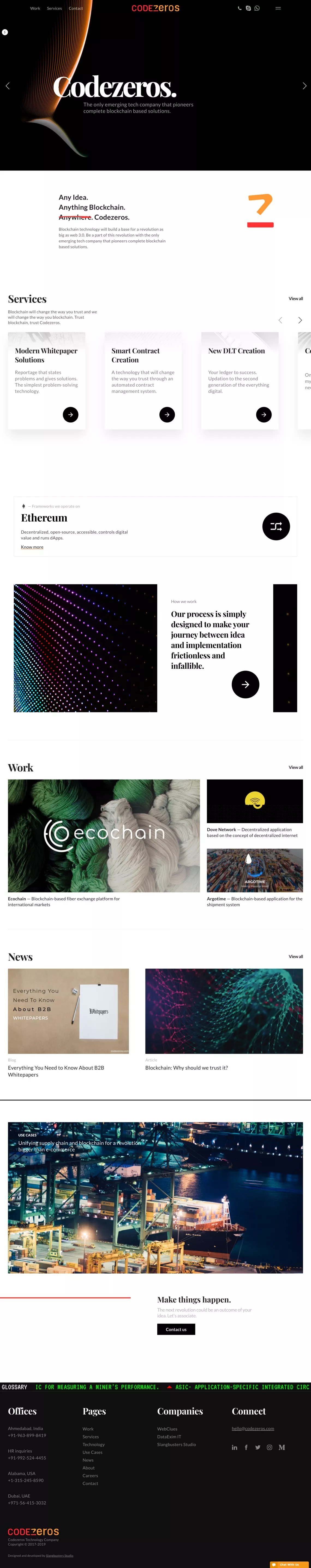 Codezeros - Blockchain Development Company | Blockchain Services on Landbook - get inspired by ...