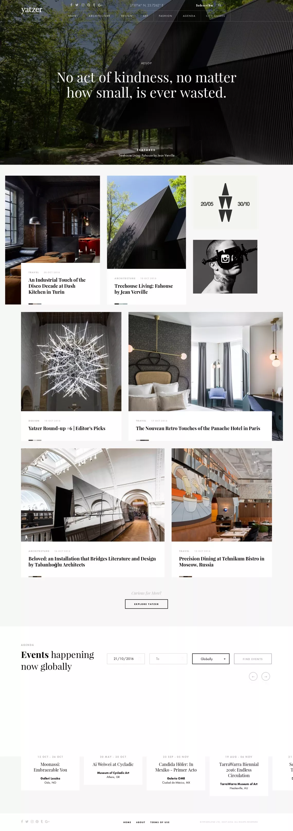 Yatzer | Design is to Share on Landbook - get inspired by blog design ...