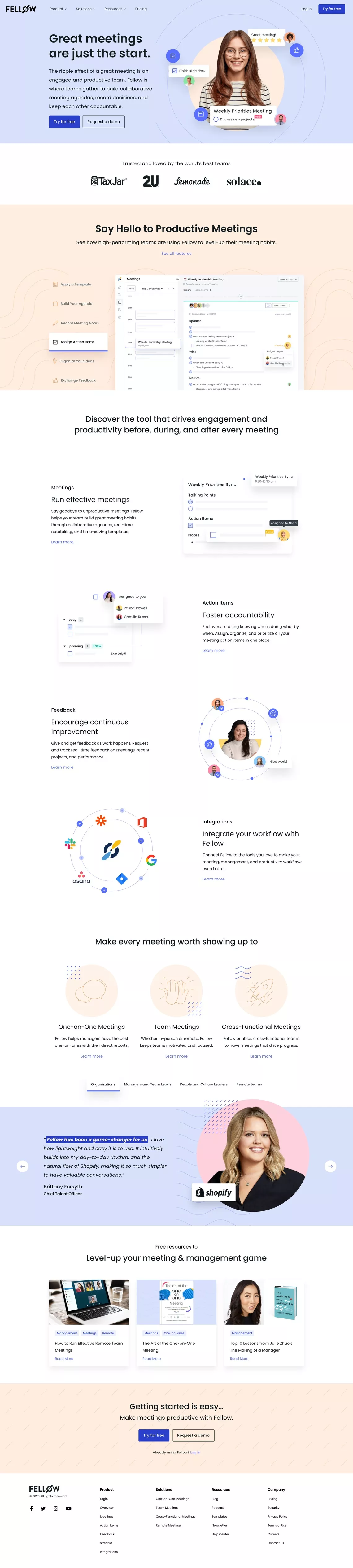 Fellow.app - Great Meetings Start Here: Collaborative Meeting Agendas ...