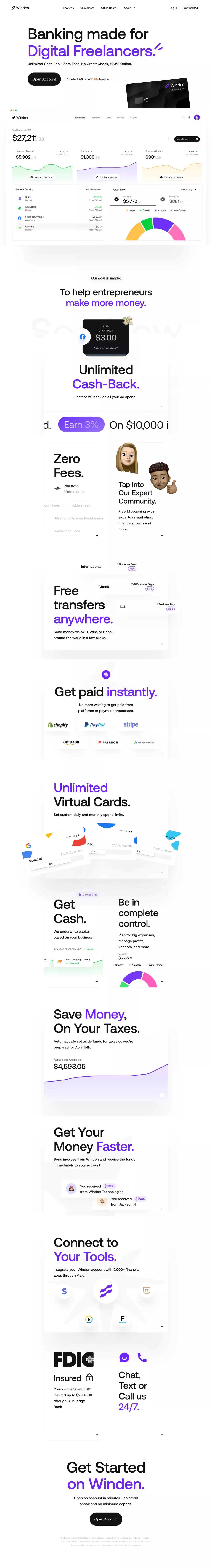 Winden: Business Banking for Entrepreneurs on Landbook - get inspired ...