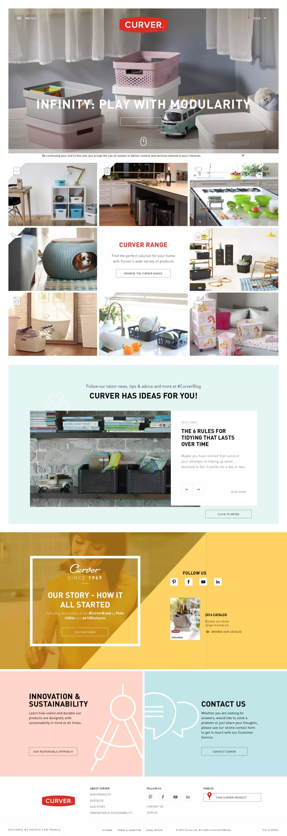 Curver USA | on Landbook - get inspired by blog design and more