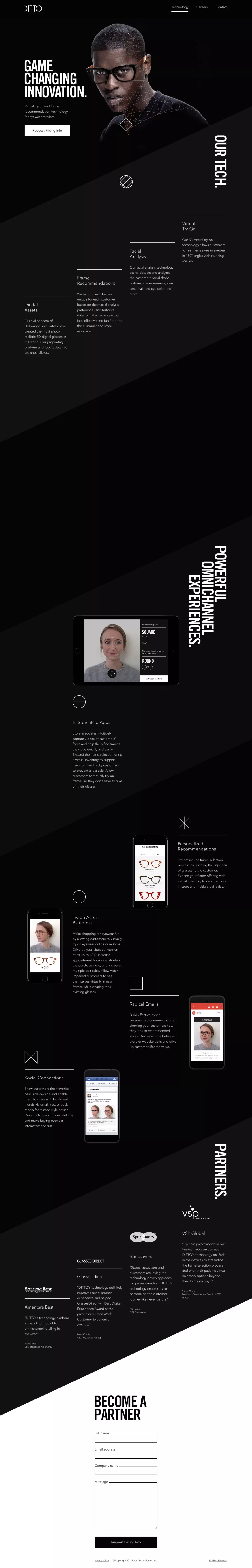 Ditto on Landbook - get inspired by landing design and more