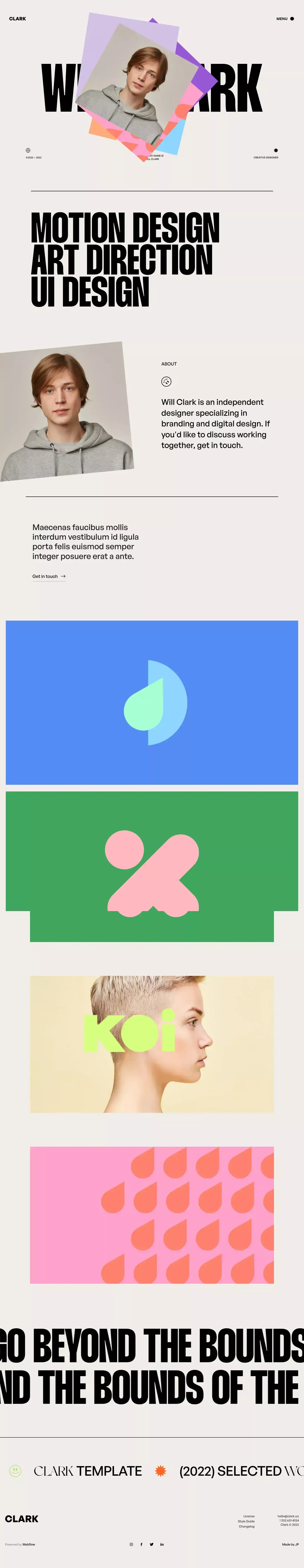 Clark - Webflow Ecommerce Website Template on Landbook - get inspired ...