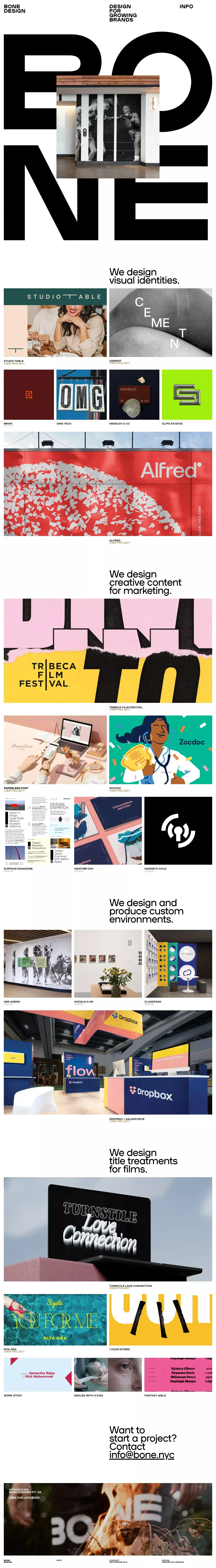 Bone – Design for Growing Brands on Landbook - get inspired by ...