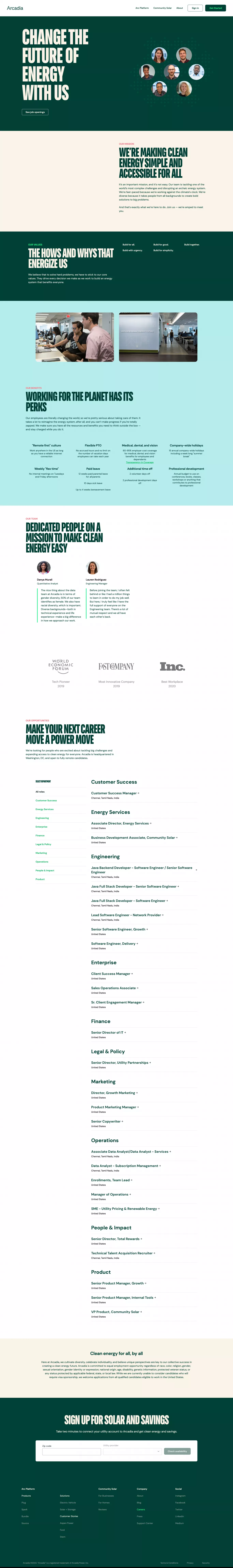 Arcadia | Careers on Landbook - get inspired by career design and more