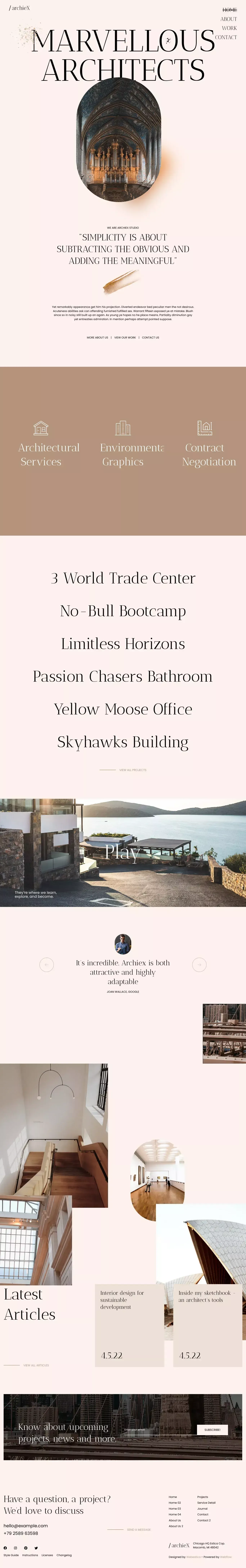 Archiex - Architecture Website Template on Landbook - get inspired by ...