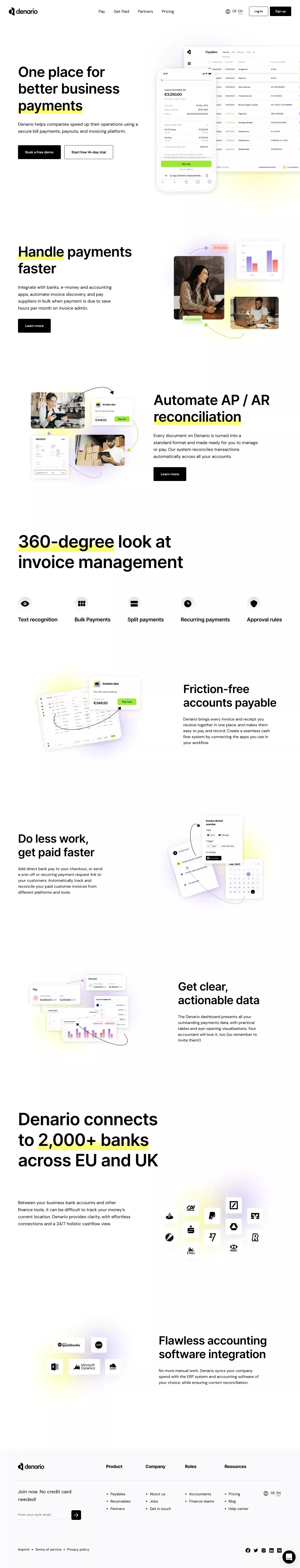 Home on Landbook - get inspired by landing design and more