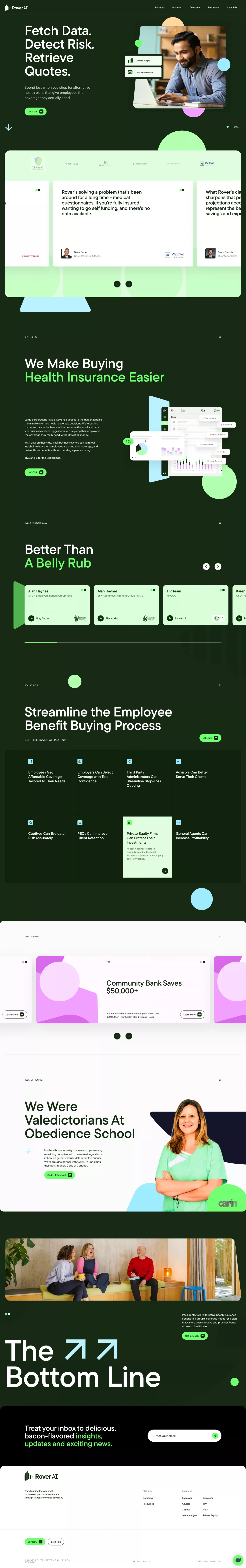 Rover AI | Alternative healthcare plans for small business on Landbook ...