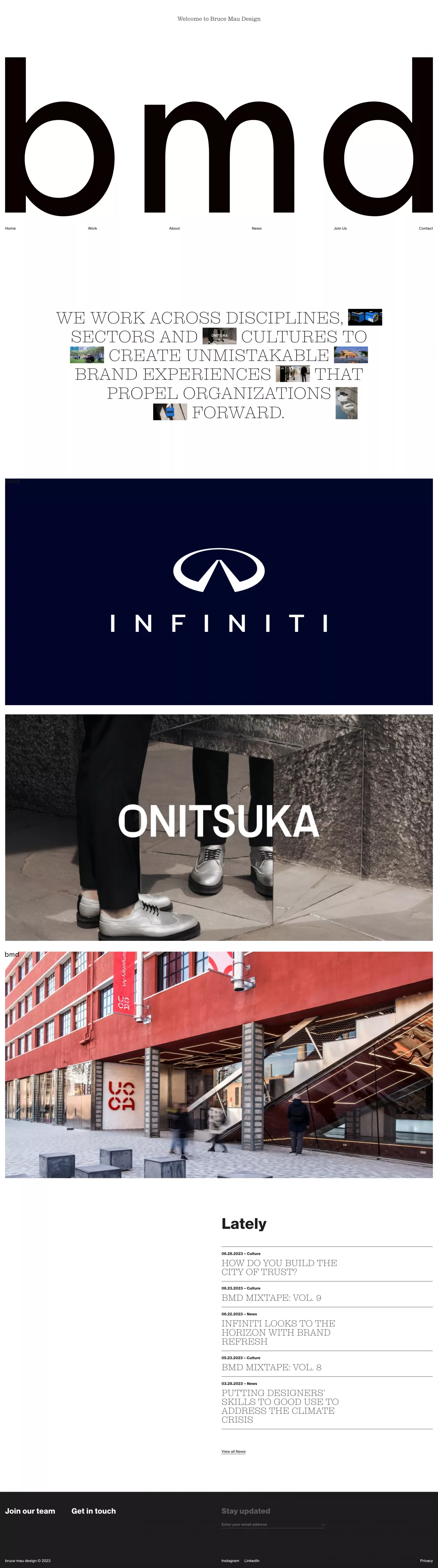 Bruce Mau Design on Landbook - get inspired by portfolio design and more