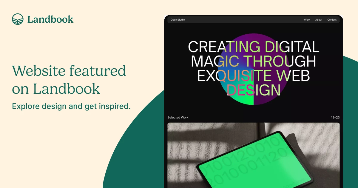 Open Studio – Webflow HTML website template on Landbook - get inspired ...