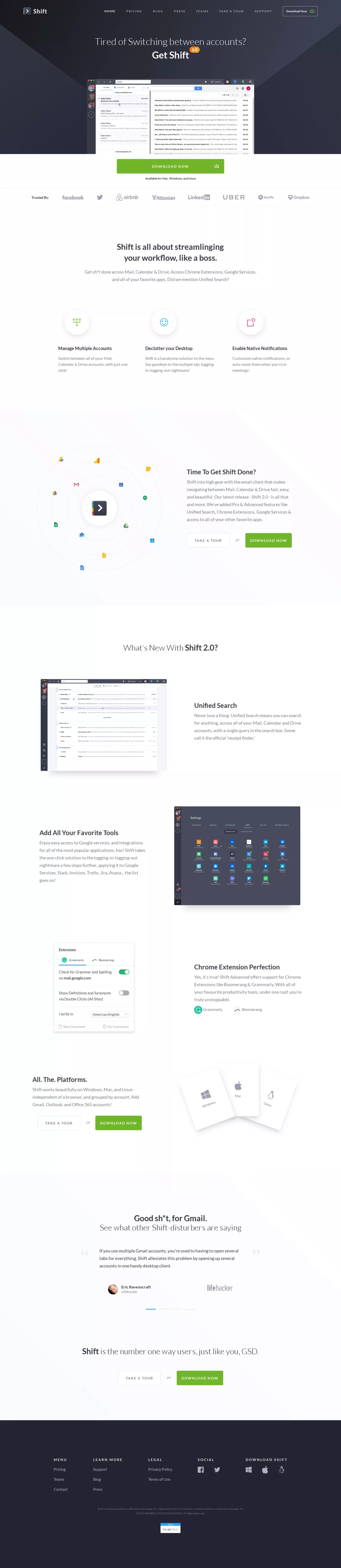 Shift - The Best Desktop Email Client for Gmail and Outlook.com on ...