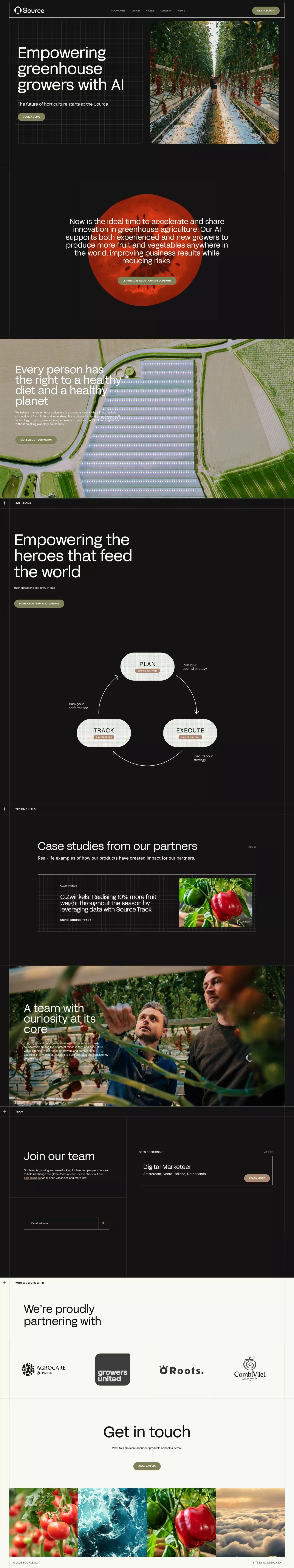 Source.ag Empowering greenhouse growers with AI on Landbook - get ...