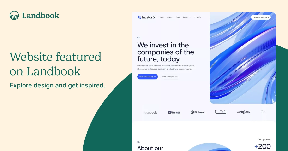 Invstor X - Webflow Ecommerce website template on Landbook - get ...