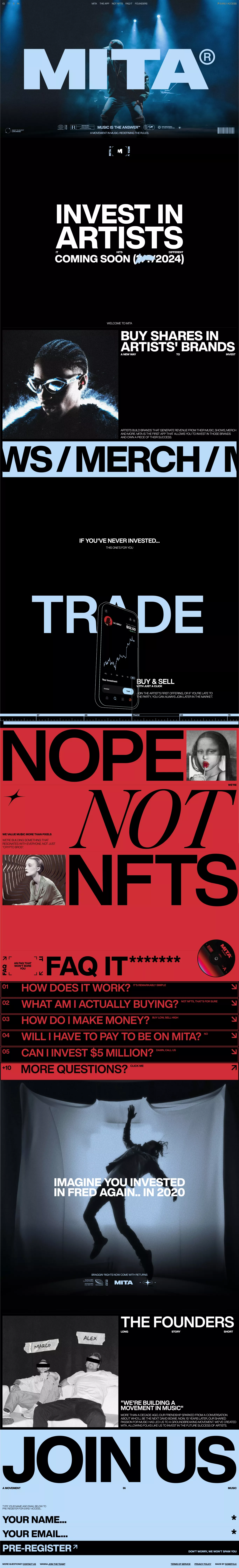 MITA® on Landbook - get inspired by landing design and more