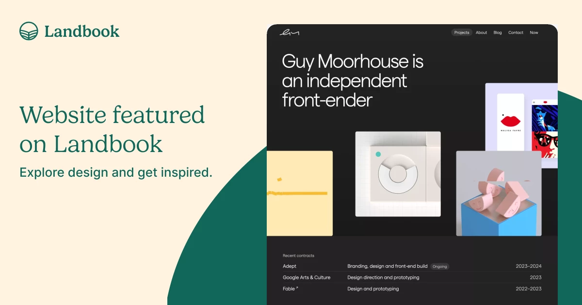 Guy Moorhouse — Design, branding, prototyping and build on Landbook ...