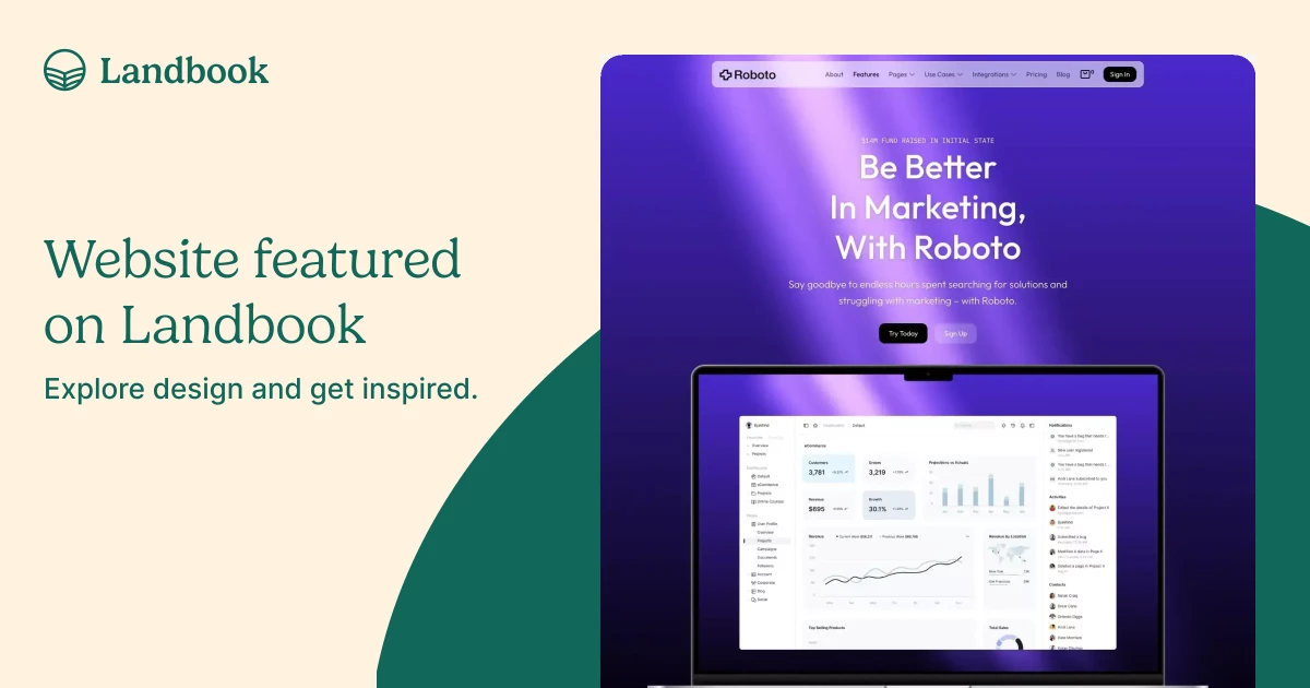 Roboto - Webflow Ecommerce website template on Landbook - get inspired ...