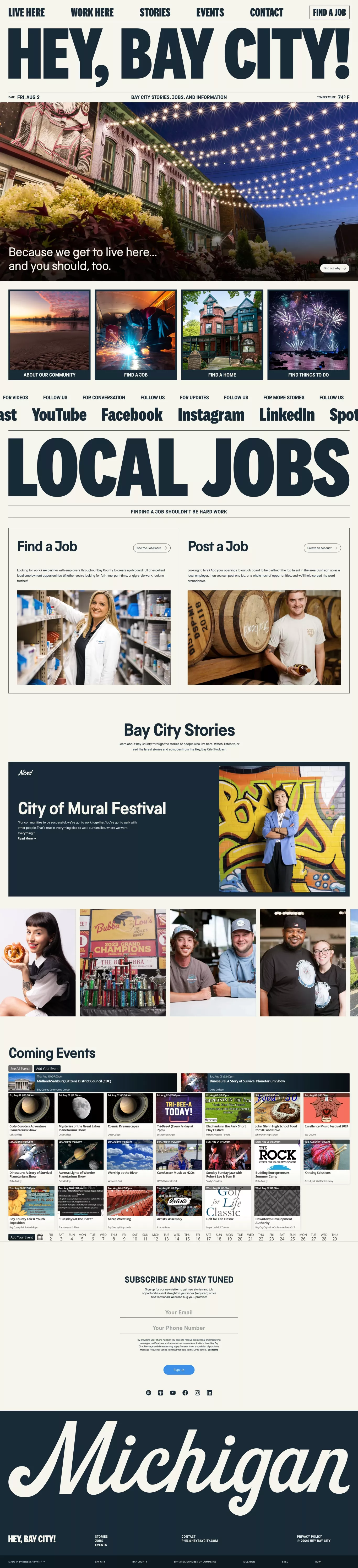 Hey, Bay City! on Landbook - get inspired by other design and more