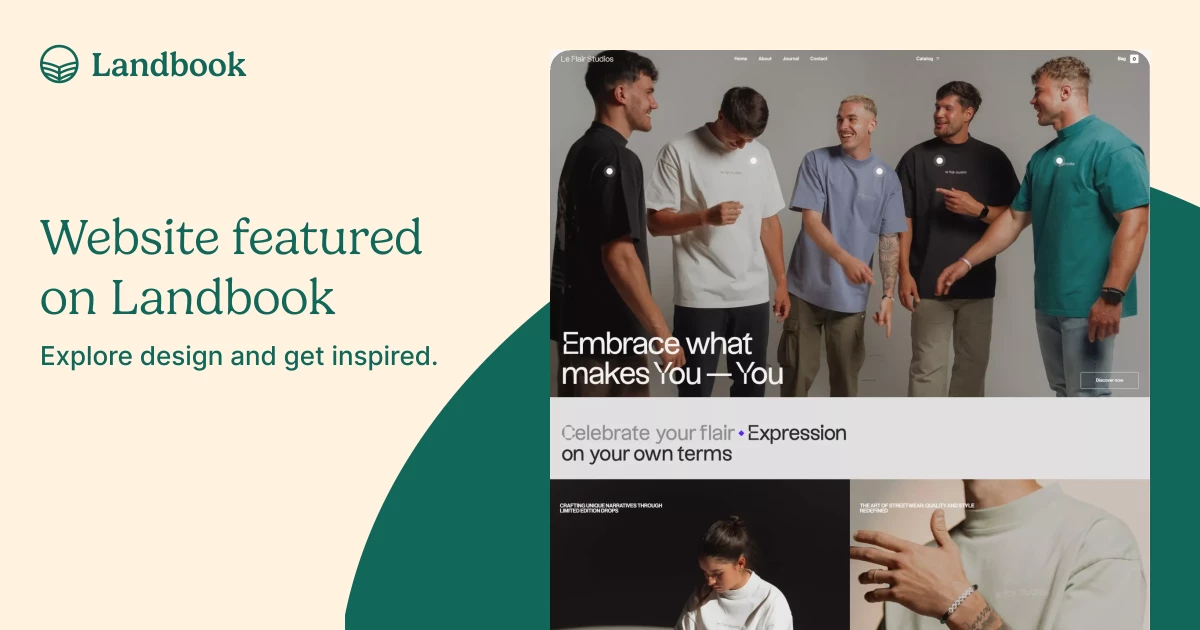 Le Flair Studios on Landbook - get inspired by ecommerce design and more