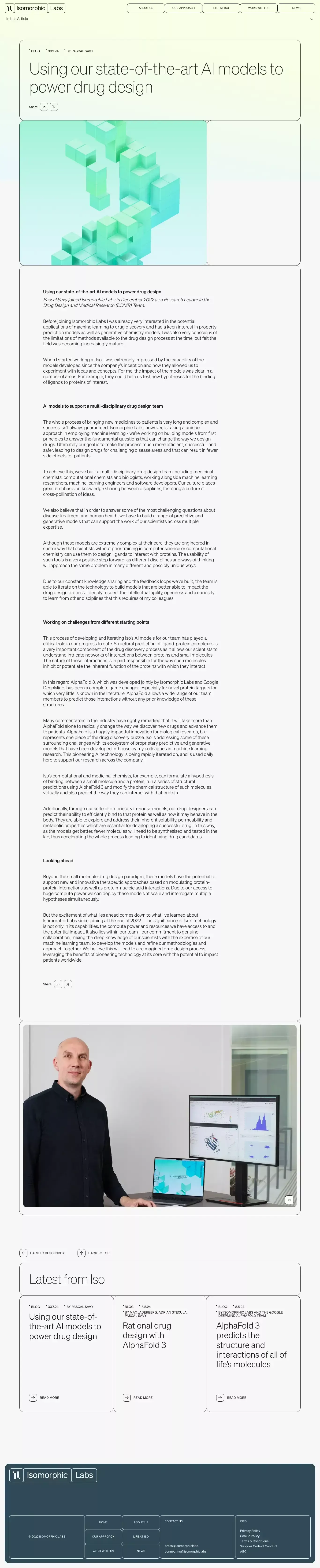 Using our state-of-the-art AI models to power drug design - Isomorphic ...