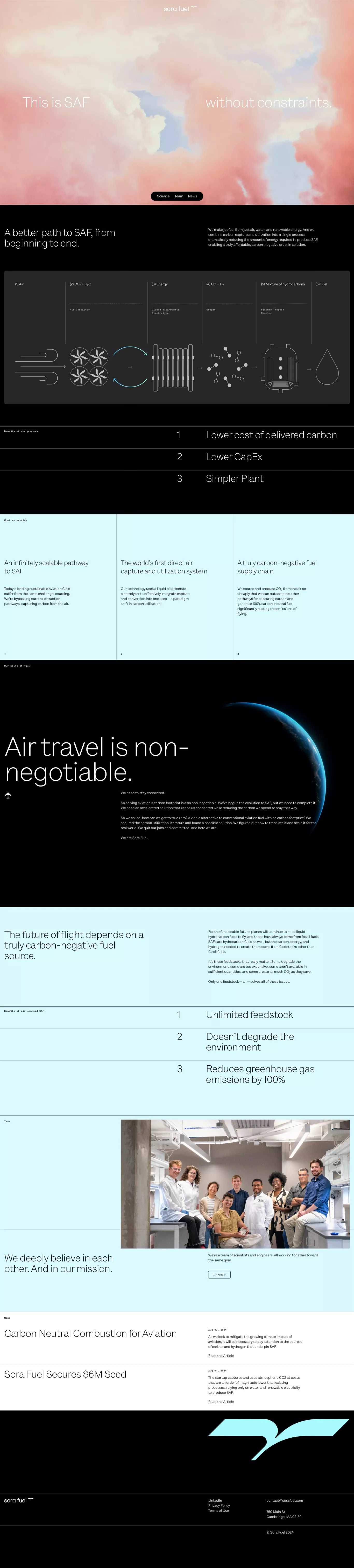 Sora Fuel on Landbook - get inspired by landing design and more