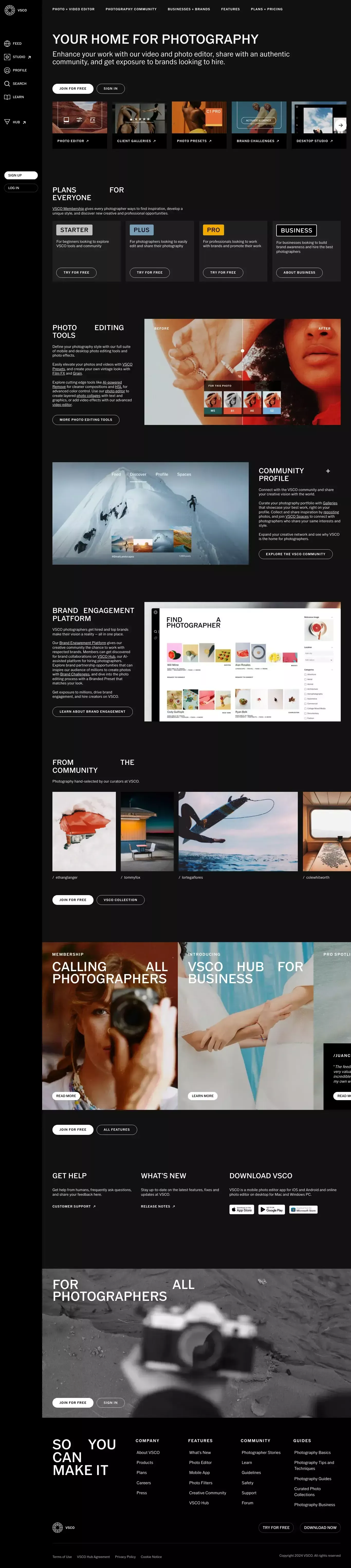 VSCO Photo Editor & Video Editor - Desktop & Mobile App on Landbook ...