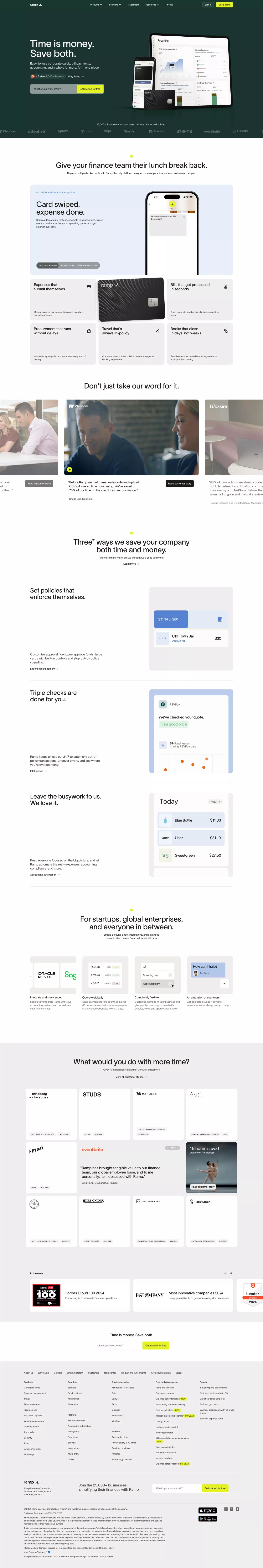 Spend Management, Corporate Cards & Accounts Payable Solutions | Ramp ...