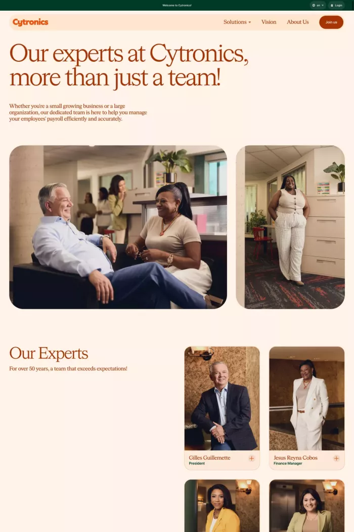 Cytronics on Landbook - get inspired by landing design and more