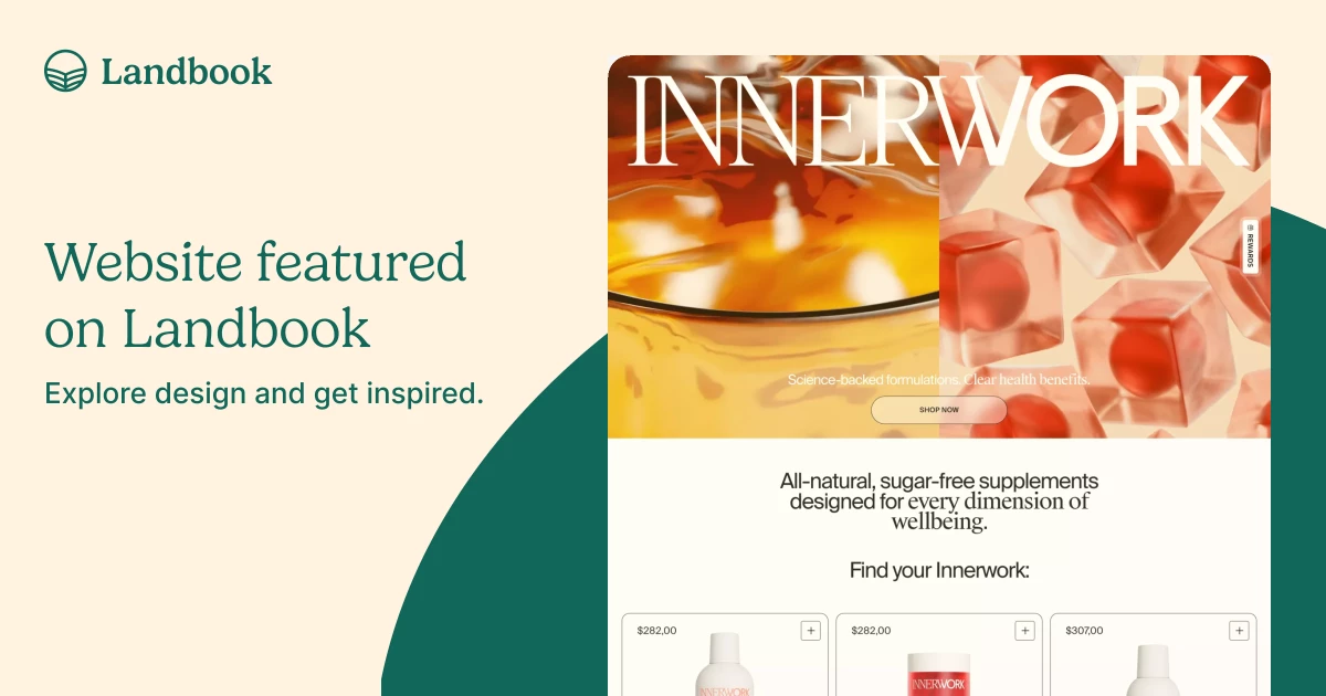 Innerwork | Natural, Sugar-Free Gummy & Liquid Supplements on Landbook ...
