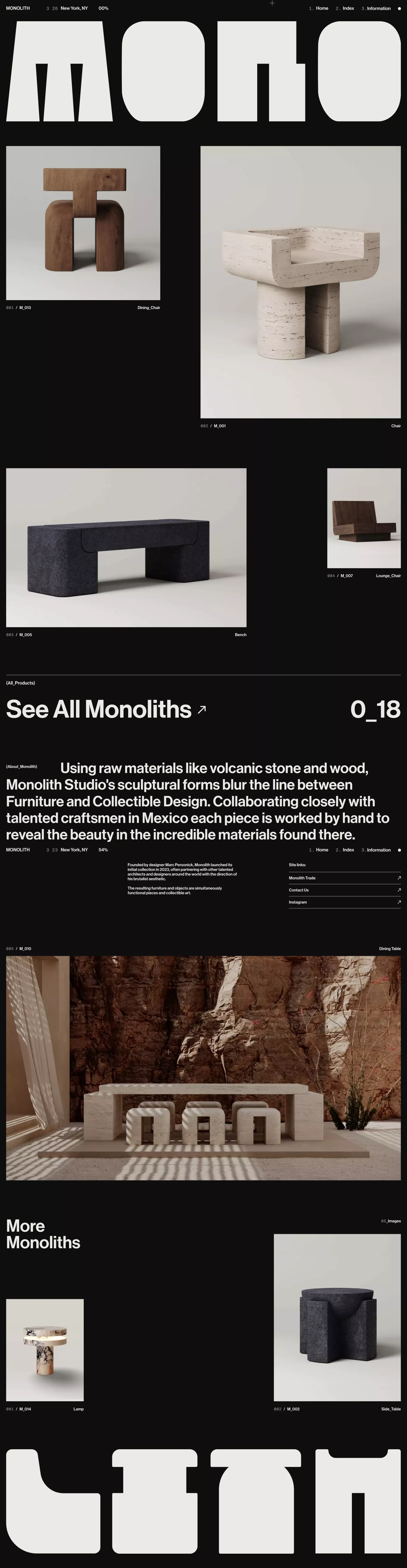 Monolith / Collectible Furniture and Objects | Monolith / Collectible Furniture and Objects on ...
