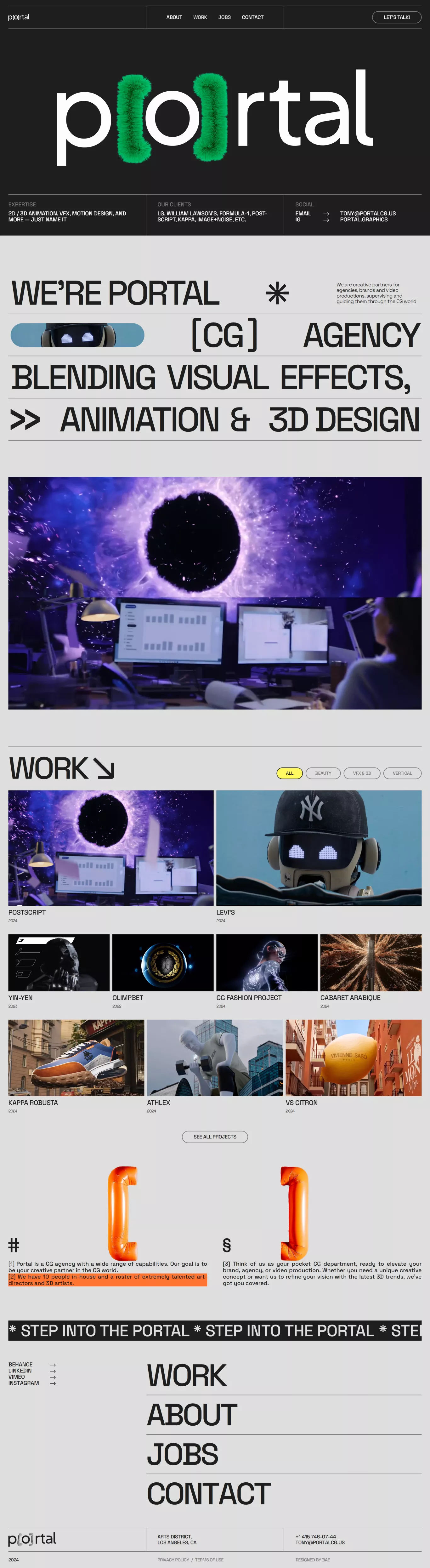 Portal on Landbook - get inspired by portfolio design and more