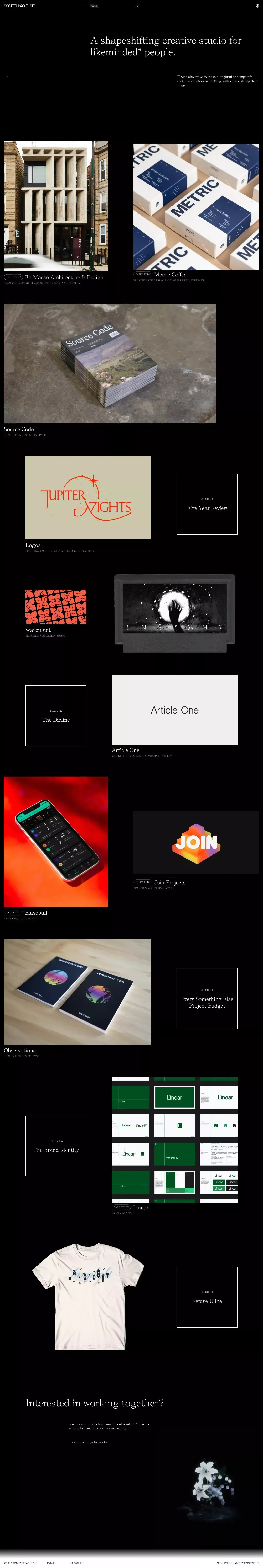 Something Else on Landbook - get inspired by portfolio design and more