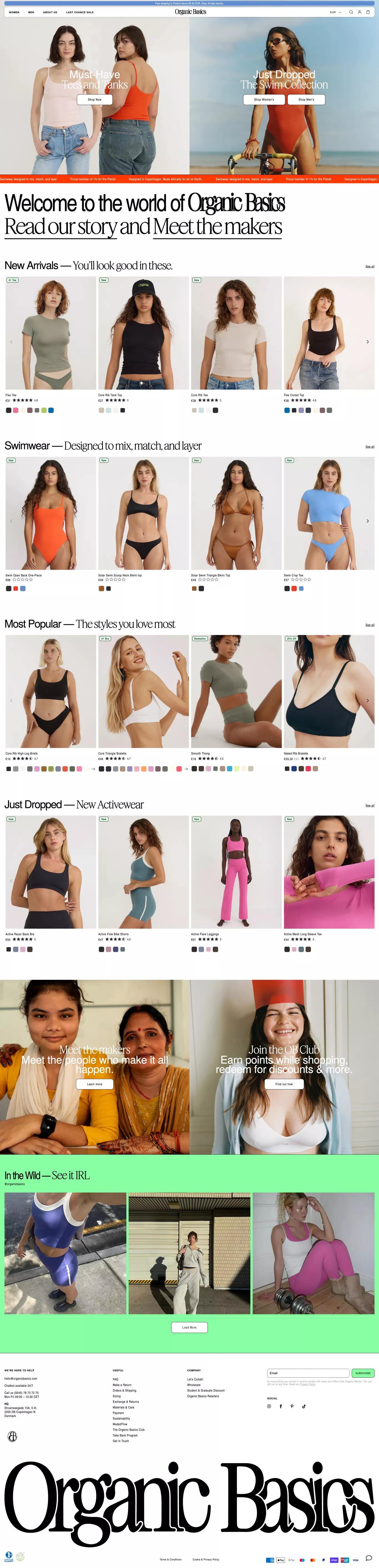 Shop Organic & Sustainable Clothes Online - Organic Basics – Organic Basics EU on Landbook - get ...