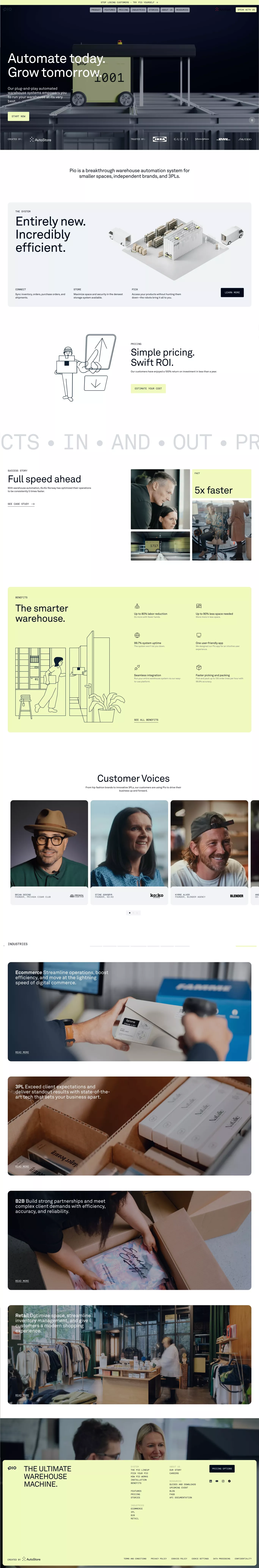 Pio's Breakthrough Automated Warehouse System on Landbook - get ...