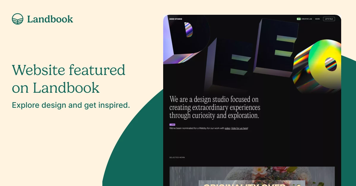 Deeo Studio - Brand, web, and digital experiences on Landbook - get inspired by portfolio design ...