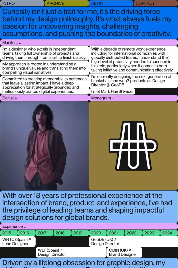 Daniel Martin is a graphic designer with a focus on Brand Identity, Art ...