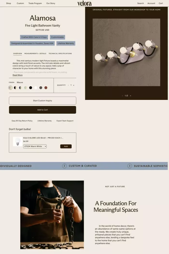 The best product page website design inspiration