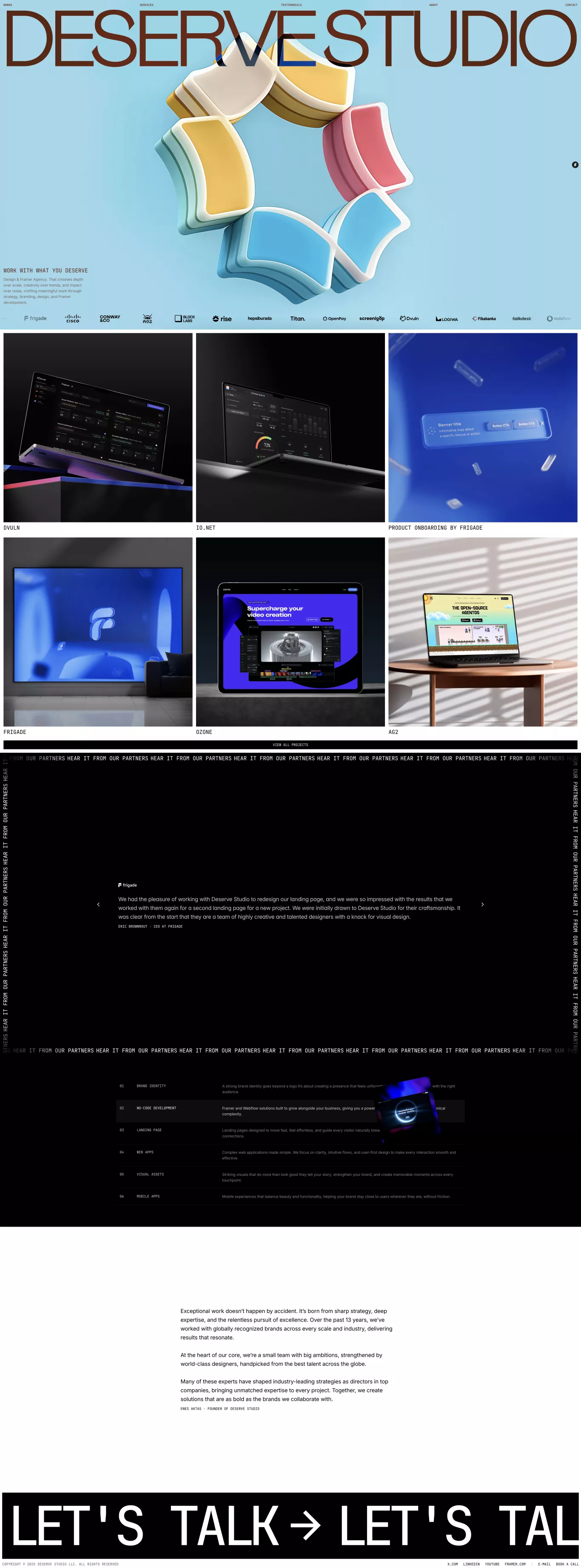 Deserve Studio | A Multidisciplinary Creative Company on Landbook - get inspired by portfolio ...