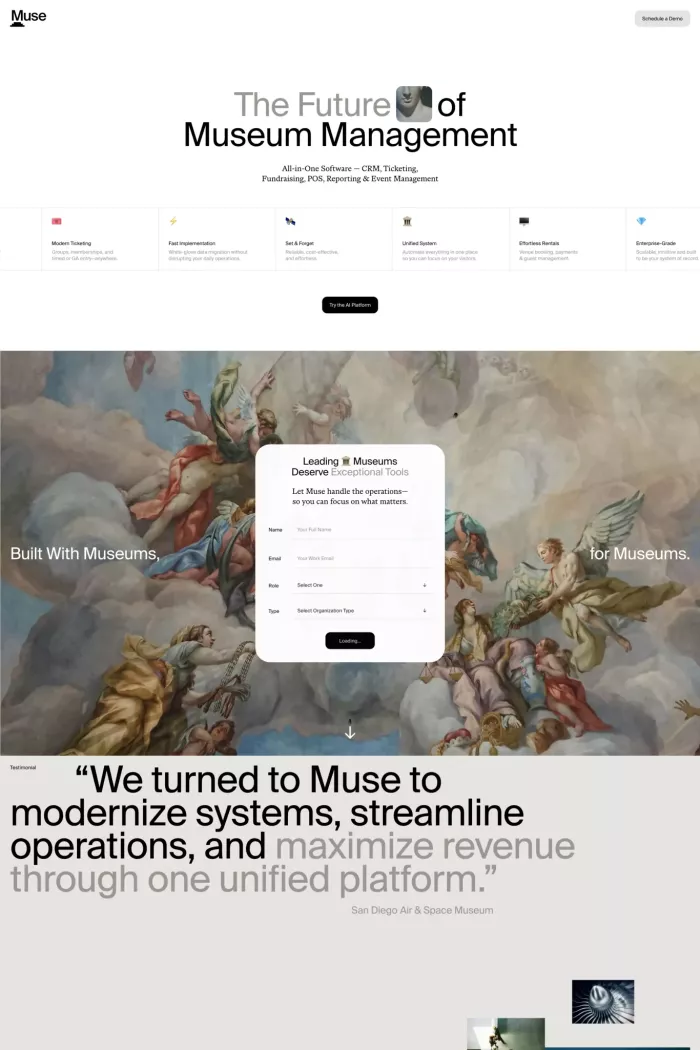 Landbook - website design inspiration gallery
